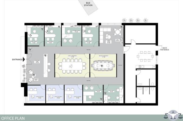 Design project for New Floorplan for Law Office in United States | Arcbazar