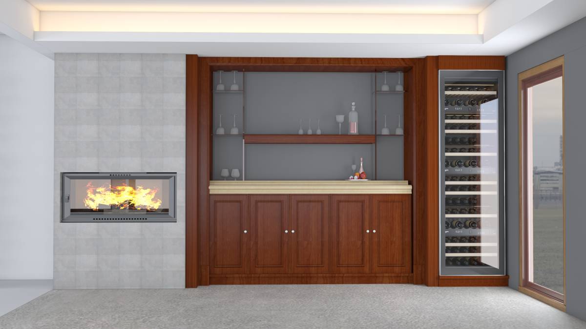 Design project for • Bar design with possible fireplace in Singapore ...
