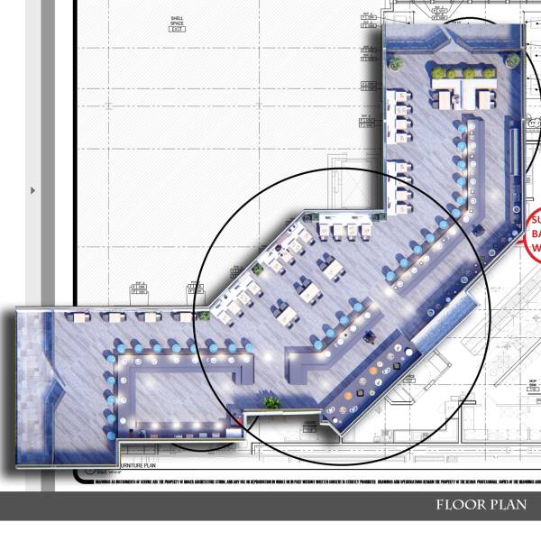 Design project for Interior design of restaurant zone in United States ...