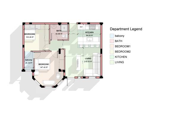 Design project for Redesign Apartment Layout in Bahamas | Arcbazar