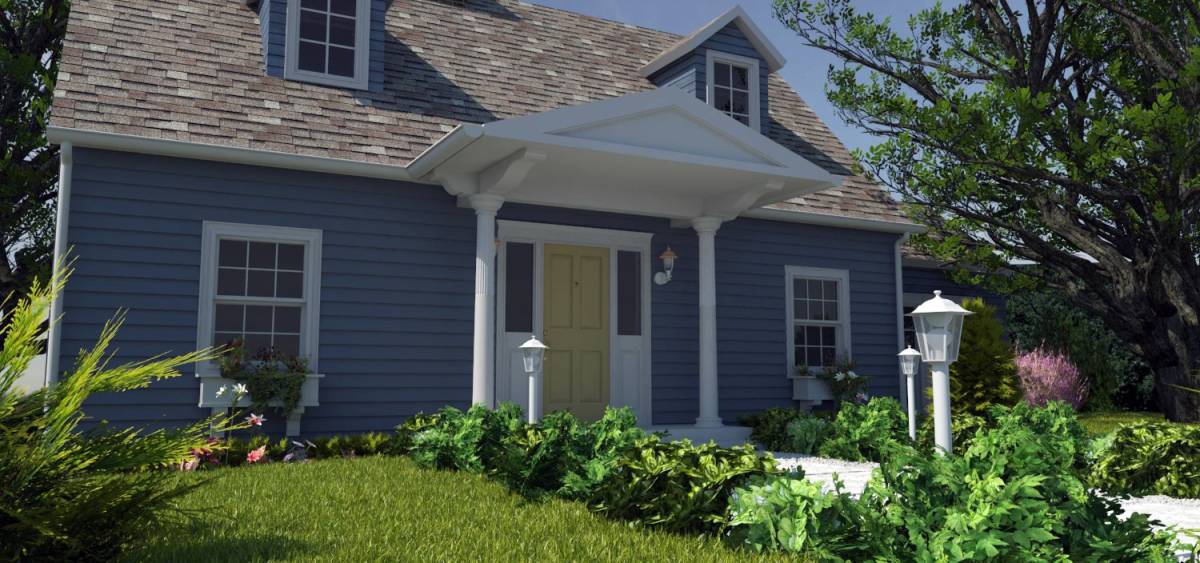 Design project for Portico for 1928 coastal Cape Cod in Pacific ...