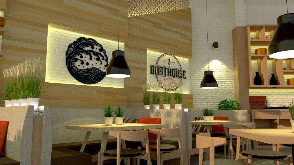 Design project for Interior design of restaurant zone in United States ...