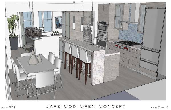 Design project for 1st Floor Cape Cod Open Concept in United States ...