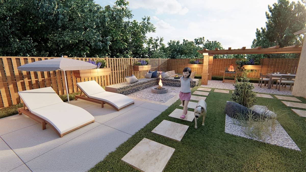 Design project for Backyard beautification in United States | Arcbazar