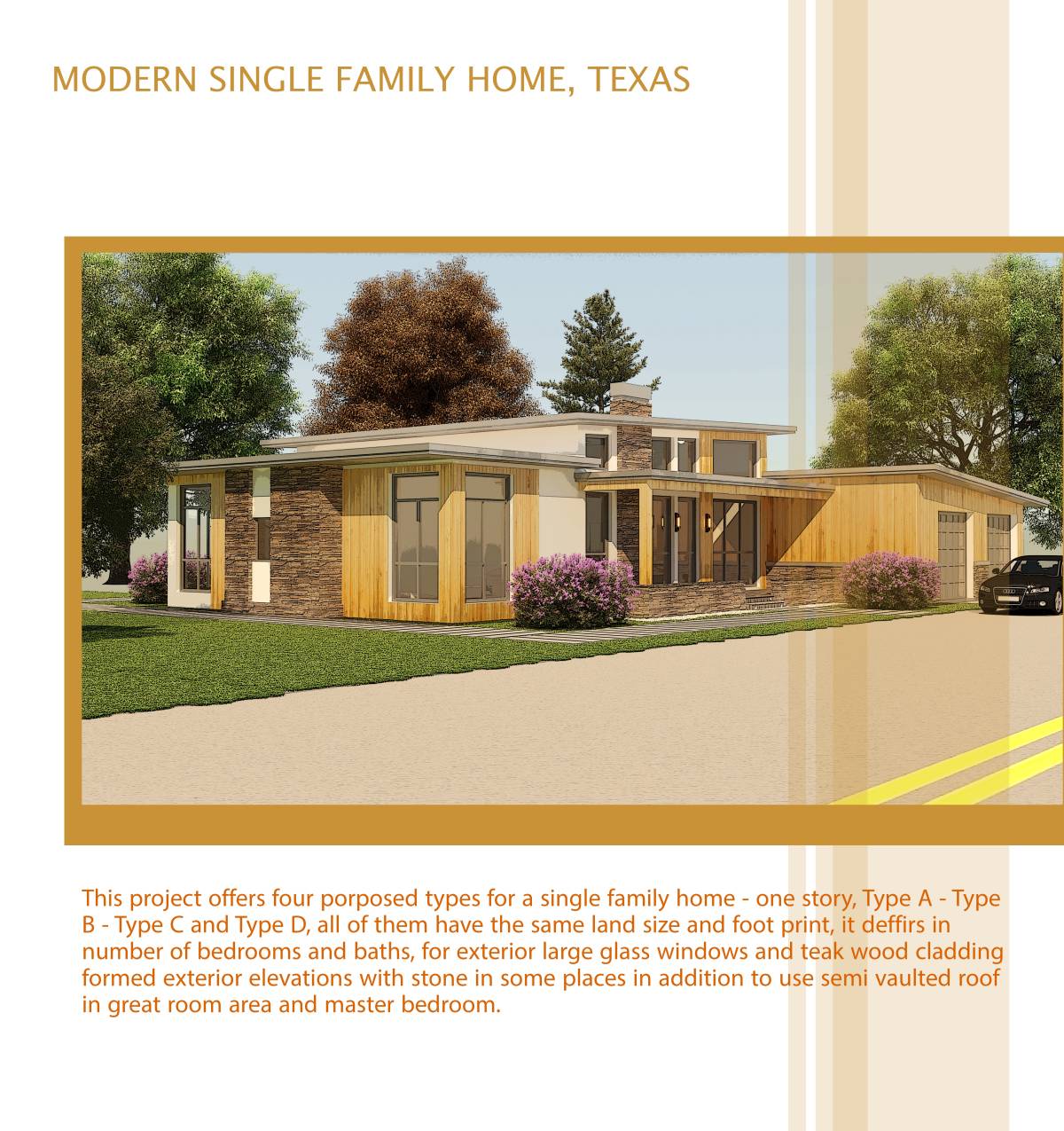 Design project for Modern Single Family Home in United States | Arcbazar