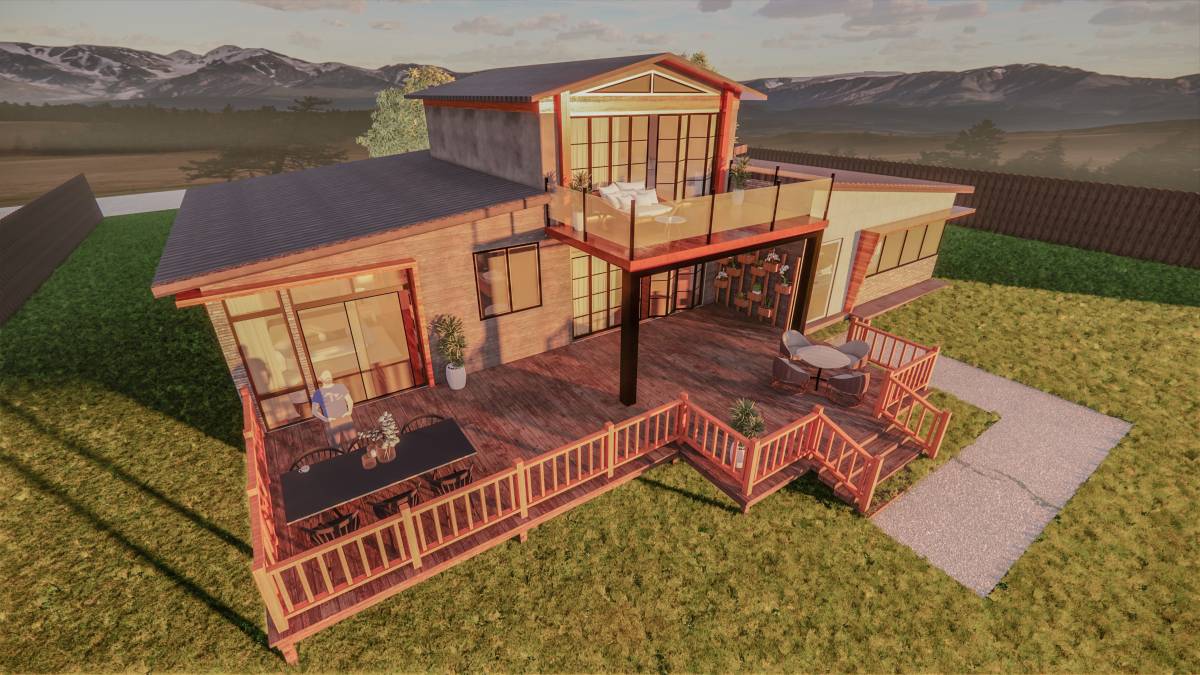 Design project for major home reno from simple 70's ranch to mountain ...