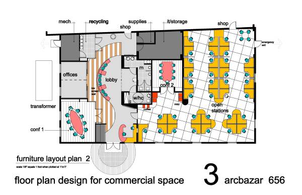 Design project for Floor Plan Design for Commercial Space in United ...