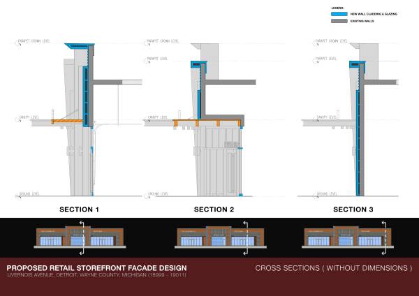 Design project for Retail Storefront Facade in United States | Arcbazar