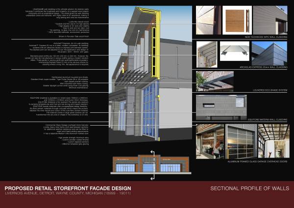 Design project for Retail Storefront Facade in United States | Arcbazar