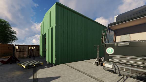 Design project for Plans and render for storage shed and just render ...