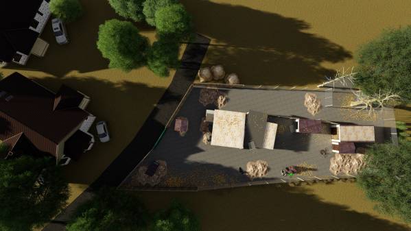 Design project for Plans and render for storage shed and just render ...