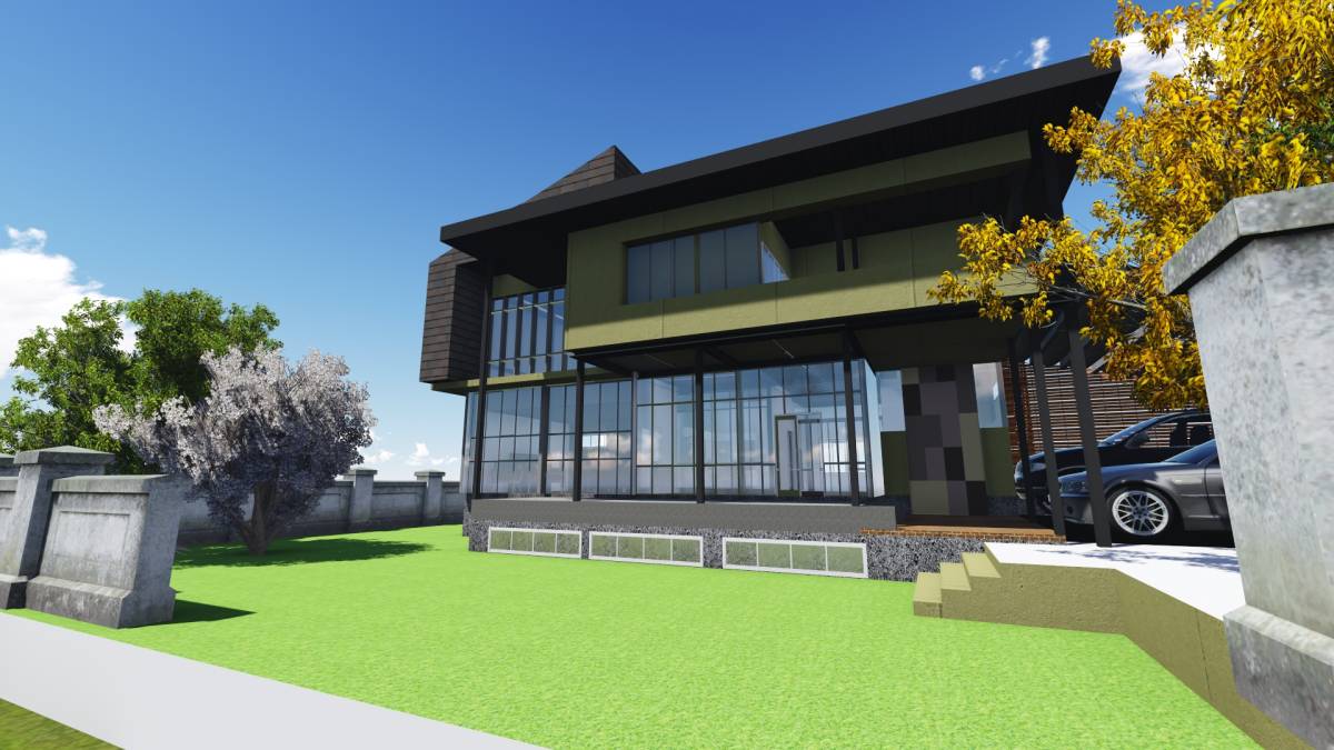 Design project for Modern Contemporary Corner Lot Design on a 50 ...