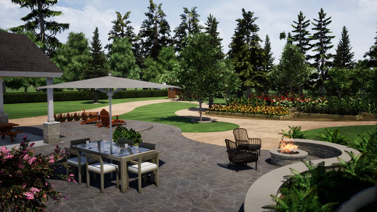 Design project for Pacific Northwest Backyard Landscape Design in ...