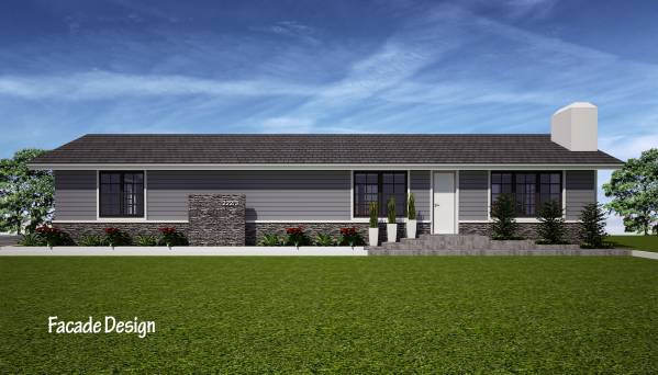 Design project for Exterior facade and back patio in United States ...