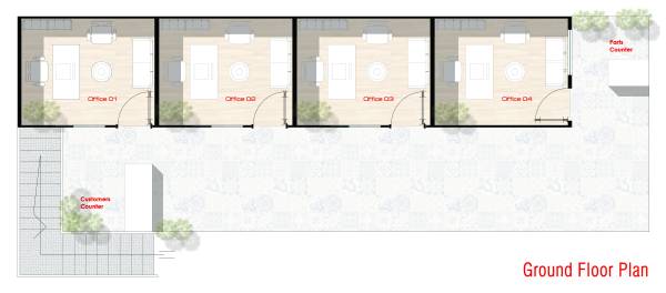 Design project for 40ft Shipping container converted into office for ...