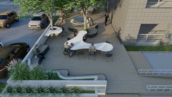 Design project for Office Building Outdoor Lounge in United States ...