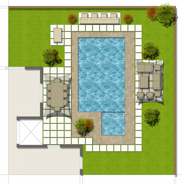 Design project for pool, terrace design in United States | Arcbazar