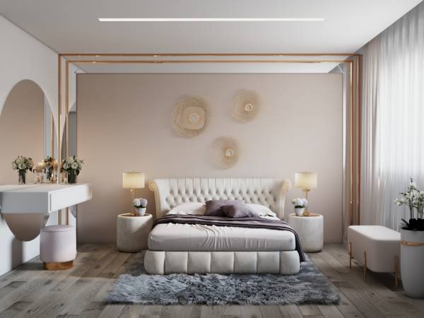 Design project for Furniture and decoration of the bedroom in Romania ...