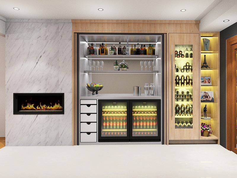 Design project for • Bar design with possible fireplace in Singapore ...