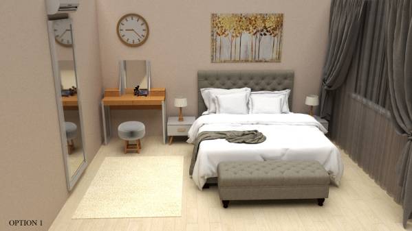 Design project for Furniture and decoration of the bedroom in Romania ...