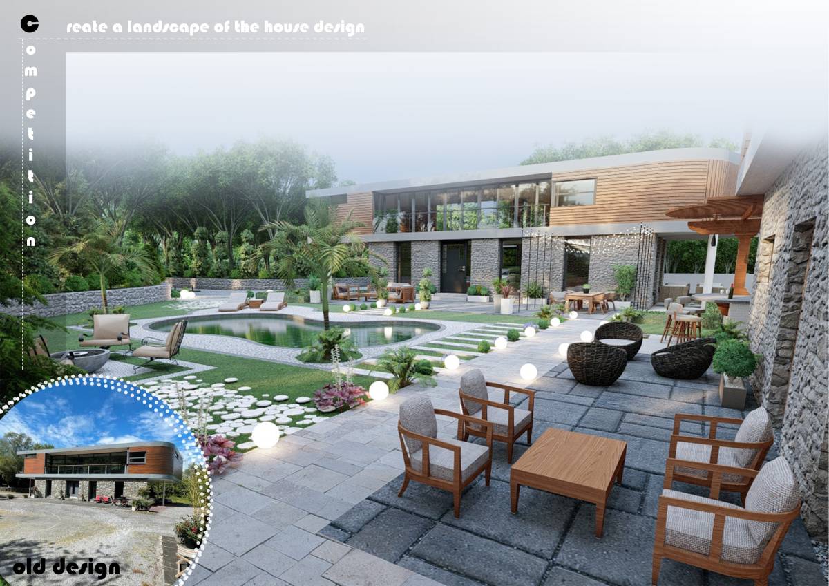 Design project for Create a landscape scheme worthy of the house design ...