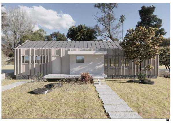 Design project for Facade for home spa & entertaining space in United ...