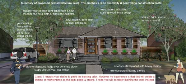 Design project for Brick Rancher Exterior Rehab in United States | Arcbazar