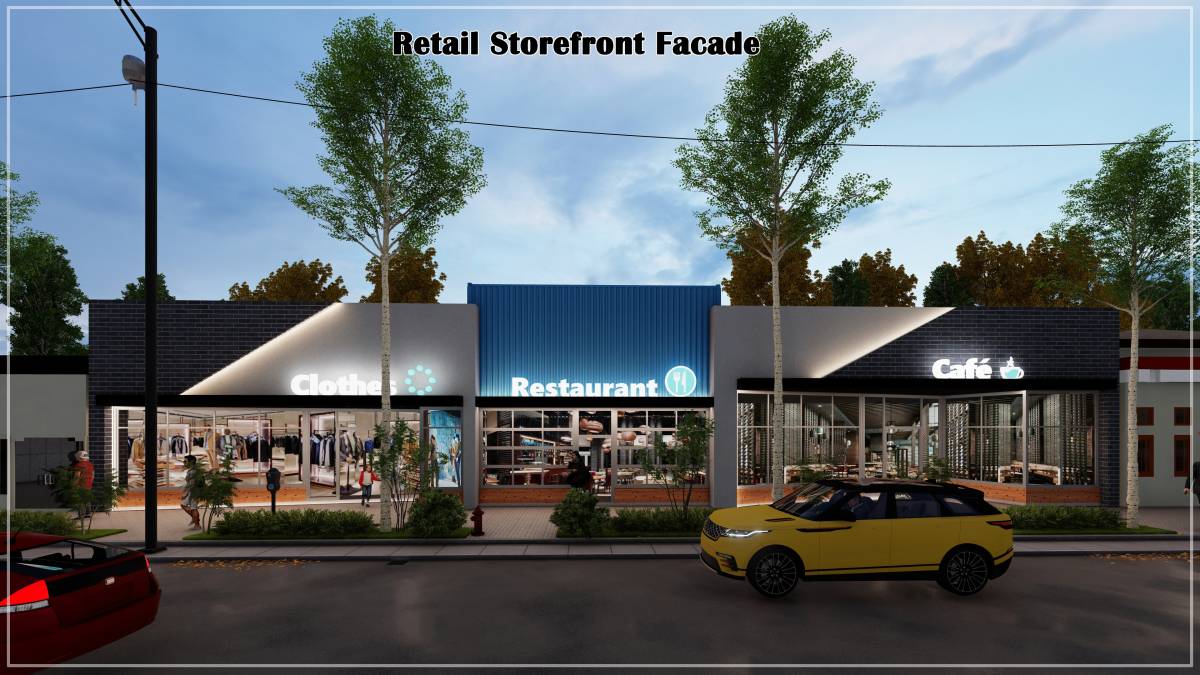 Design project for Retail Storefront Facade in United States | Arcbazar