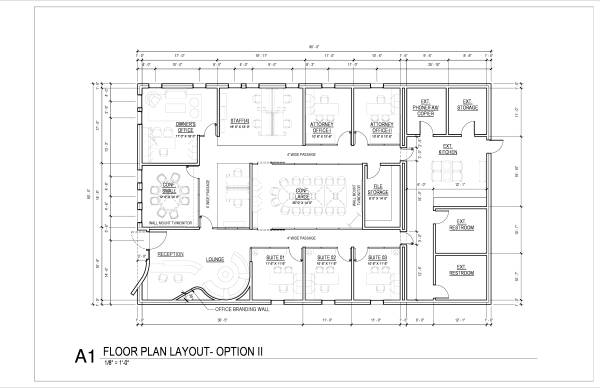 Design project for New Floorplan for Law Office in United States | Arcbazar