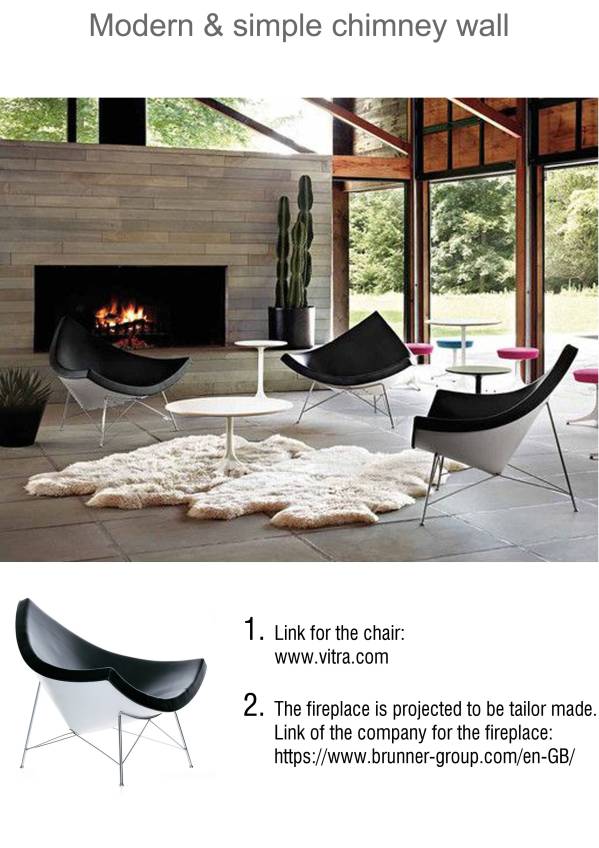 Design project for Modern & simple chimney wall in Austria | Arcbazar