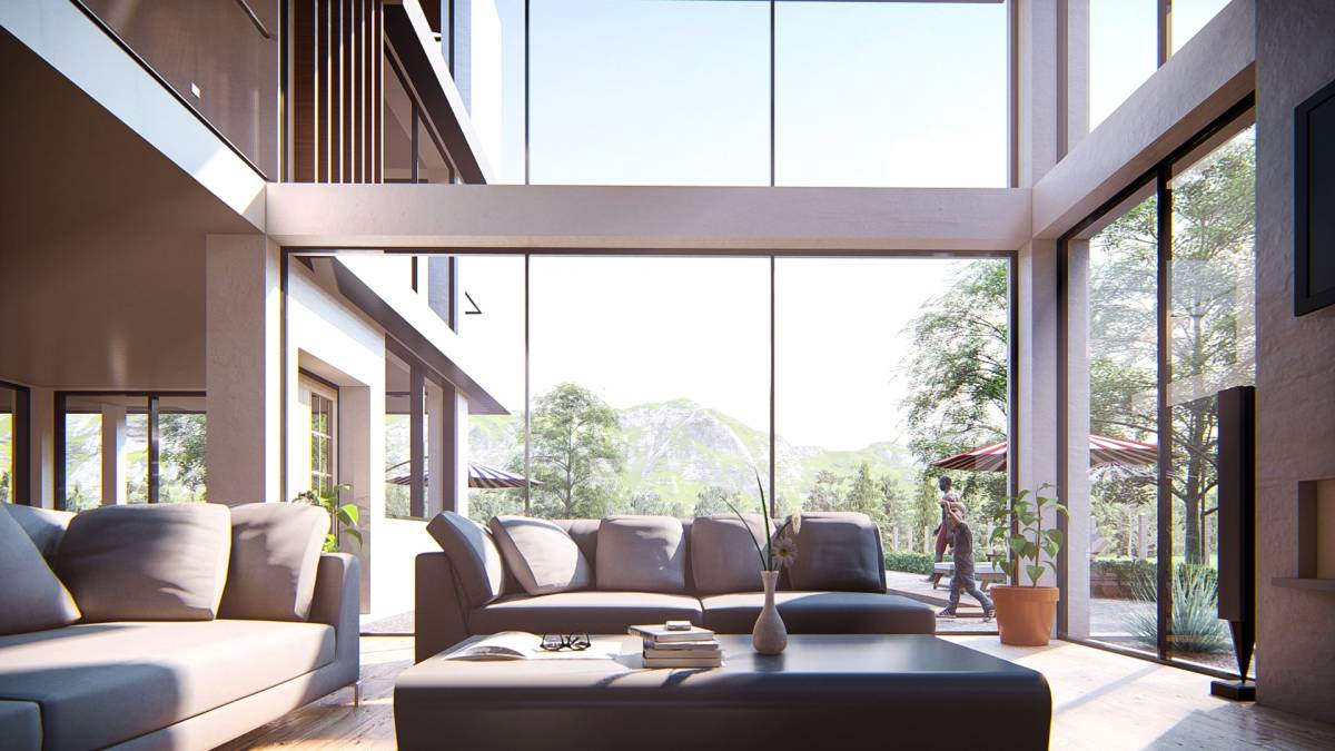 Design project for Modern Family Villa with Alpine Views in Germany in ...