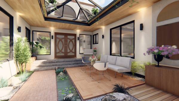 Design project for Design of an Enclosed Atrium that Serves as a Foyer ...