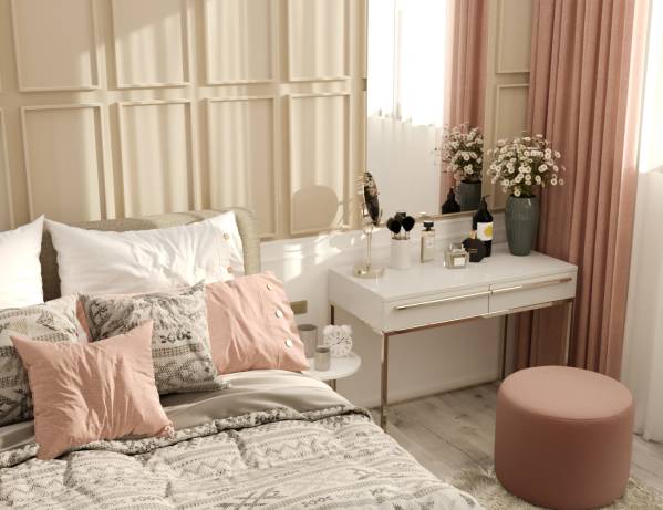 Design project for Furniture and decoration of the bedroom in Romania ...