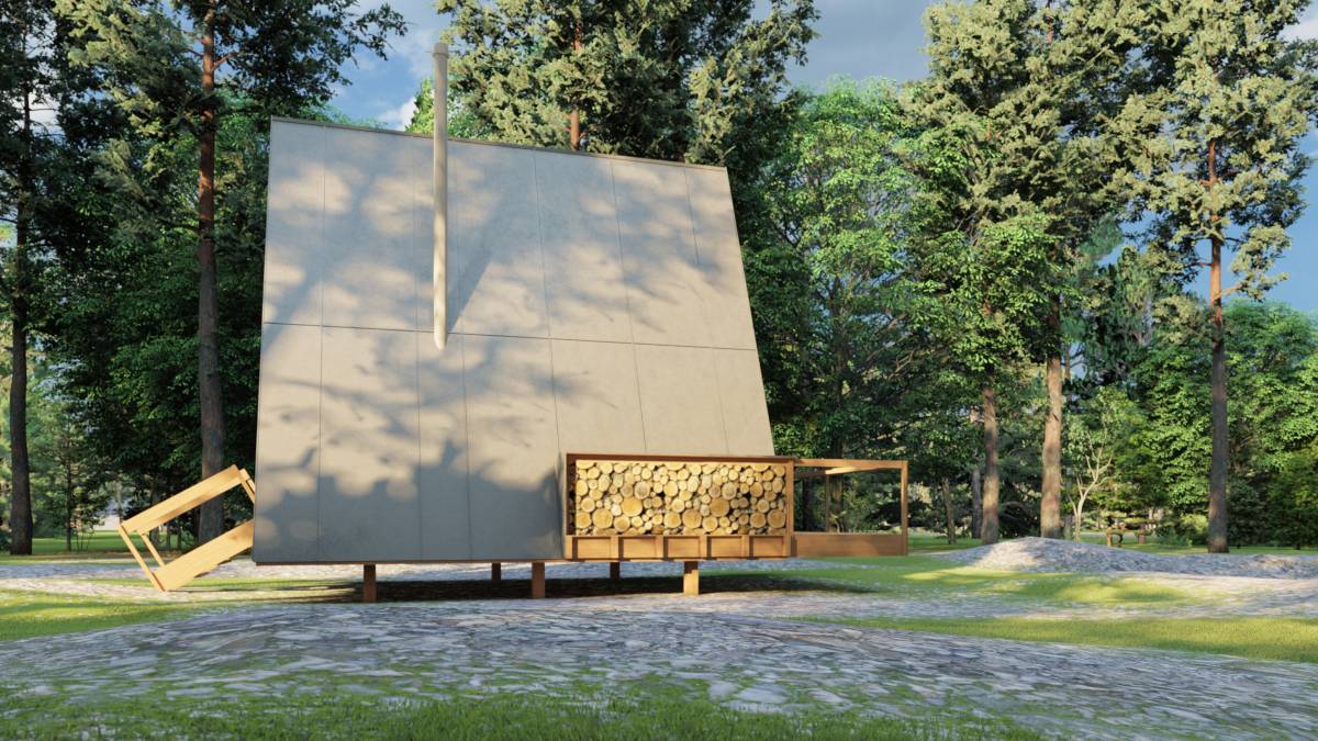 Design project for An A-frame Camp Cabin in United States | Arcbazar