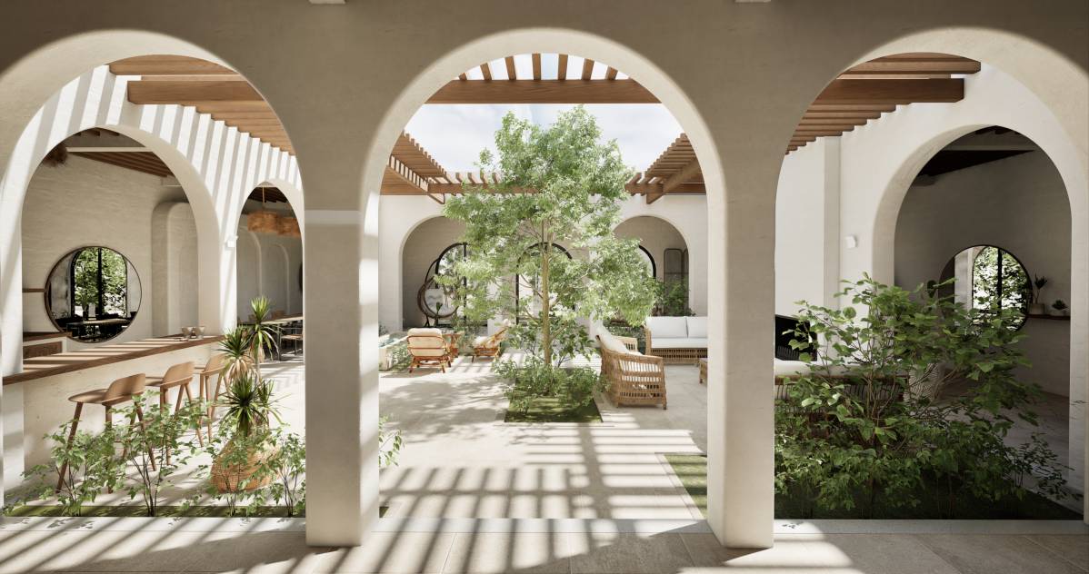 Design project for Small courtyard house plan in Saudi Arabia | Arcbazar