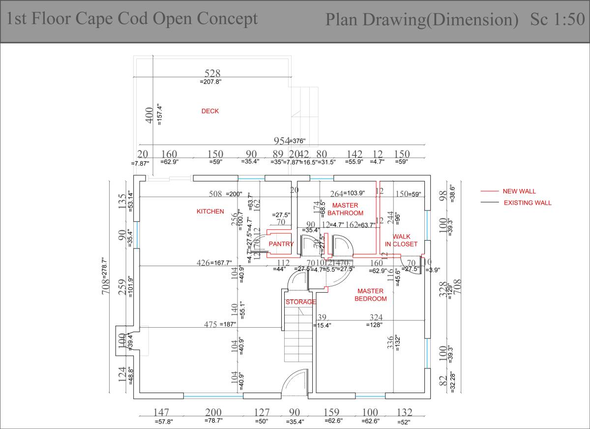 Design project for 1st Floor Cape Cod Open Concept in United States ...