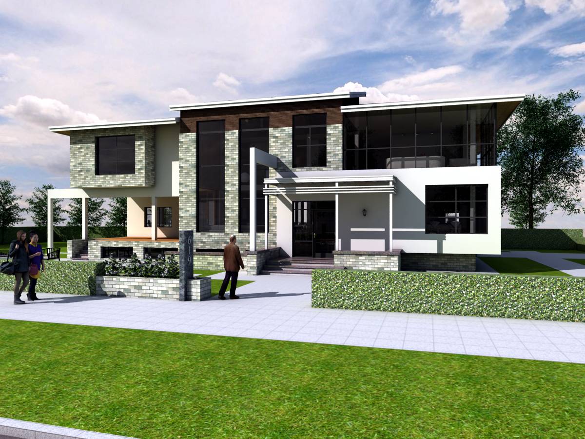 Design project for Modern Contemporary Corner Lot Design on a 50 ...