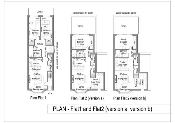Design project for Layout for two 2-bedroom flats in United Kingdom ...