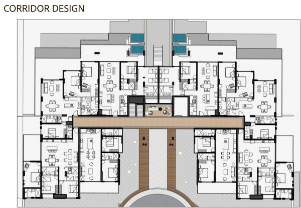 Design project for Apartment Building Lobby/Corridors/Exterior in ...