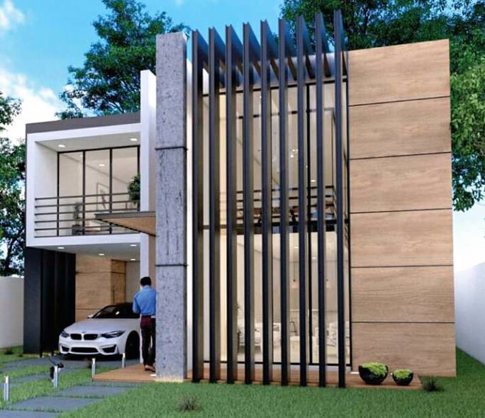 Design project for Modern Contemporary Corner Lot Design on a 50 ...