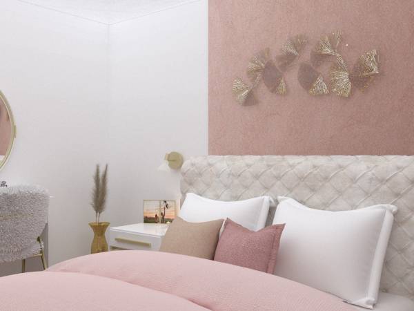 Design project for Furniture and decoration of the bedroom in Romania ...
