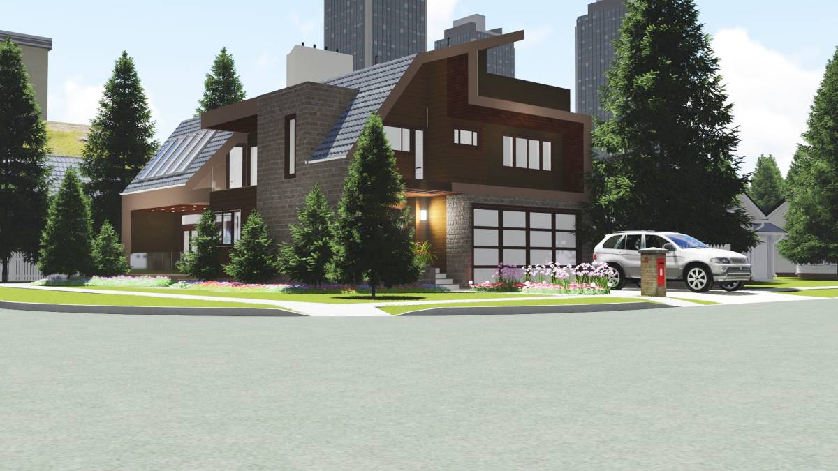 Design project for Modern Contemporary Corner Lot Design on a 50 ...