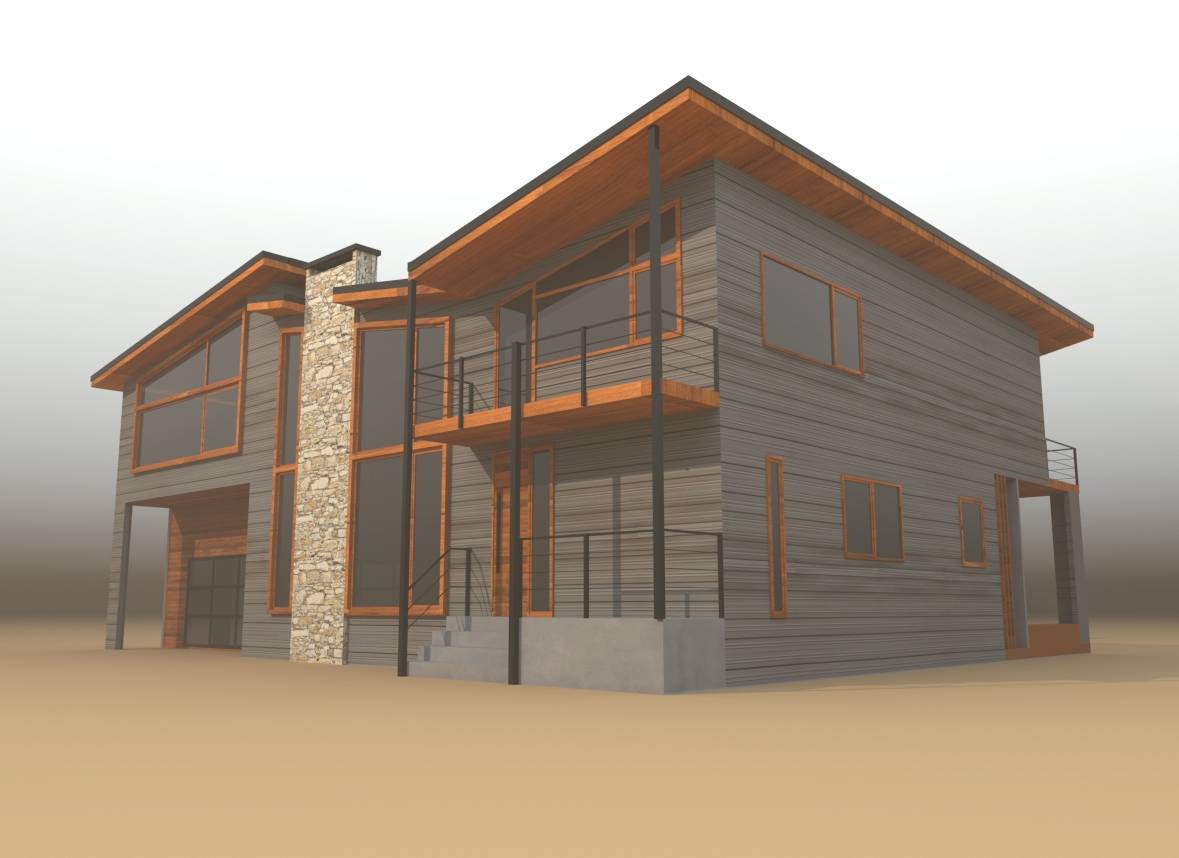 Design project for major home reno from simple 70's ranch to mountain ...