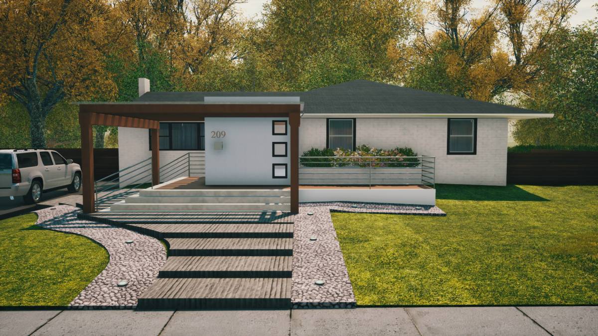 Design project for Brick Rancher Exterior Rehab in United States | Arcbazar