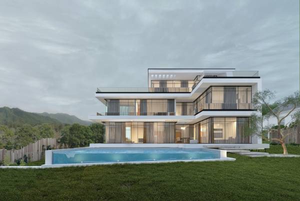 Design project for Modern Family Villa with Alpine Views in Germany in ...