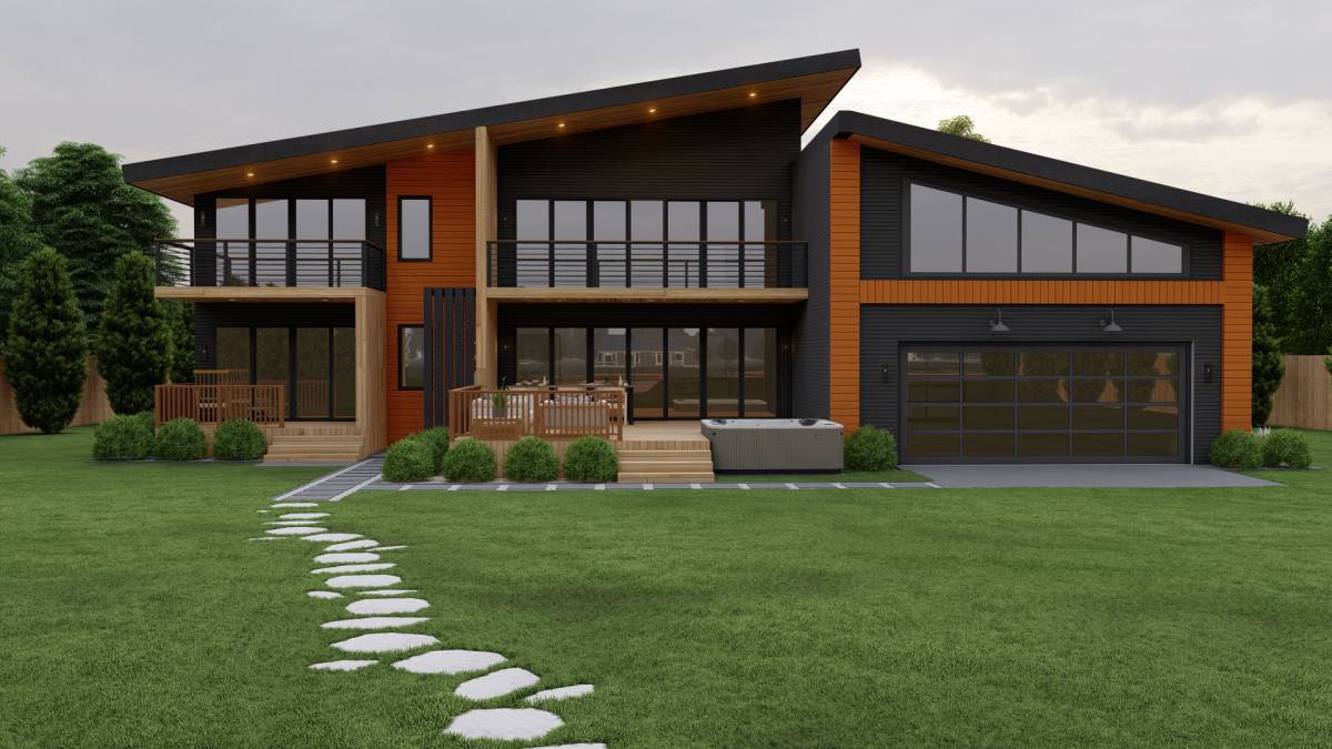 Design project for major home reno from simple 70's ranch to mountain ...