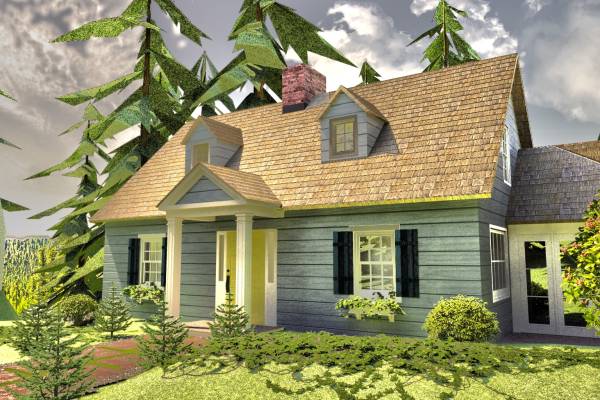 Design project for Portico for 1928 coastal Cape Cod in Pacific ...