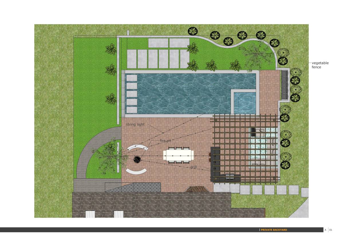Design project for Private Backyard Patio Layout in United States ...