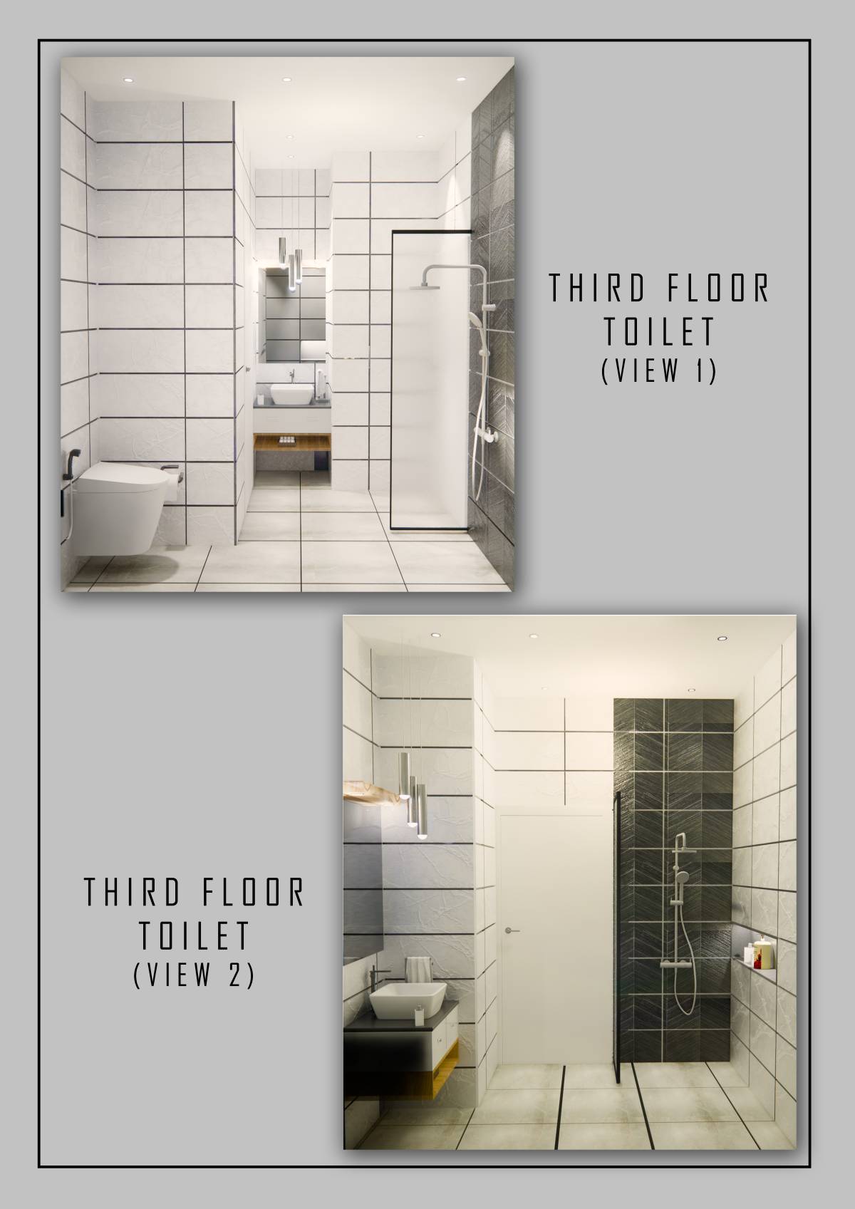 Design project for Triple Bathroom Remodel in United States | Arcbazar