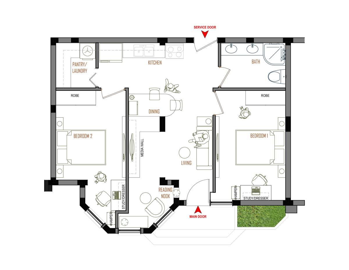Design project for Redesign Apartment Layout in Bahamas | Arcbazar